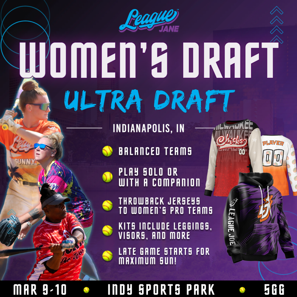 League Jane Ultra Draft - | Softball | League Joe